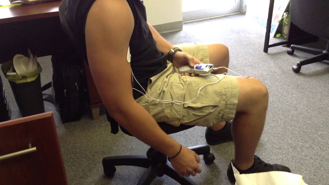 TENS Unit Electrotherapy Arm Shock Test - YouTube