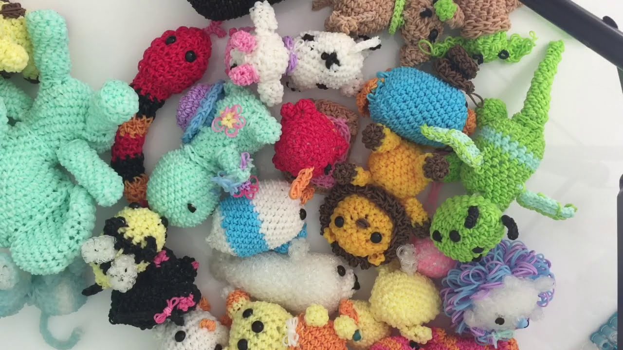 Loomigurumi Update! A WHOLE YEAR OF LOOMIGURUMI CRITTERS! Make Video ...
