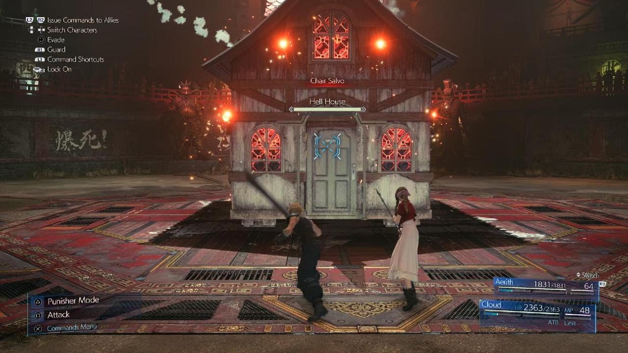 Final Fantasy VII Remake Hell House Boss Fight - YouTube