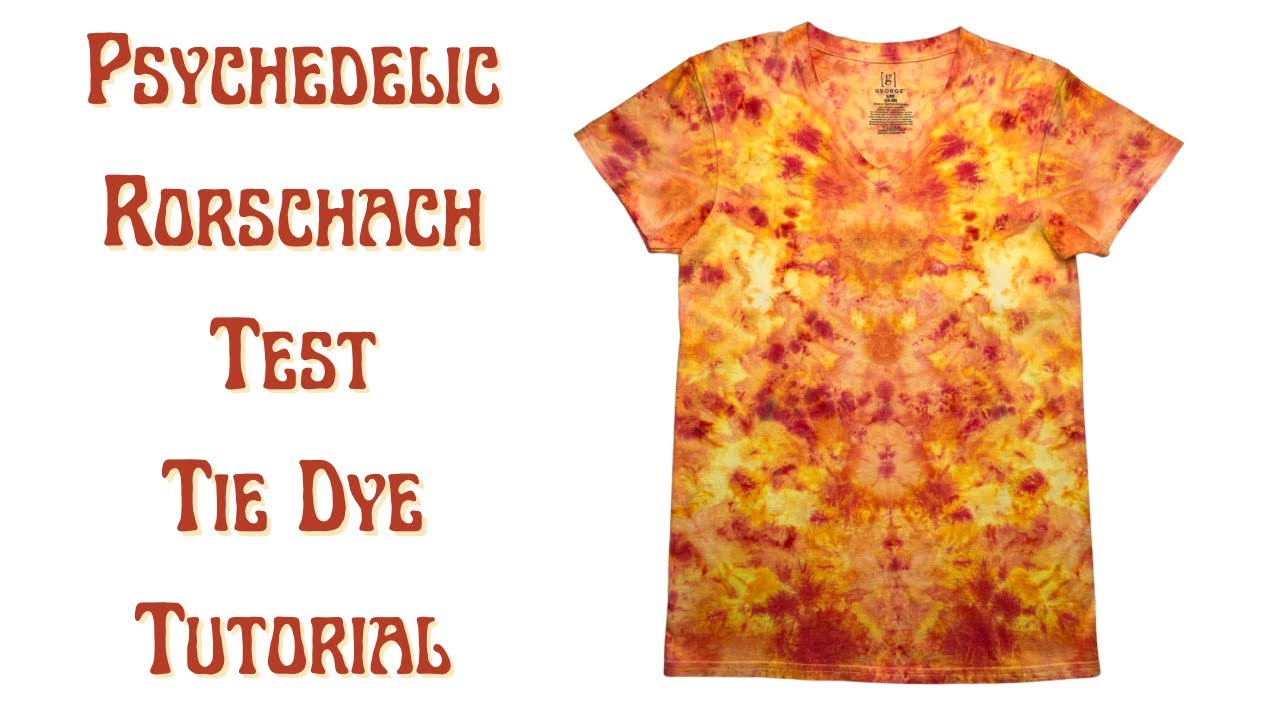 Tie-Dye Designs: Psychedelic Rorschach Test Centered Scrunch Ice Dye ...