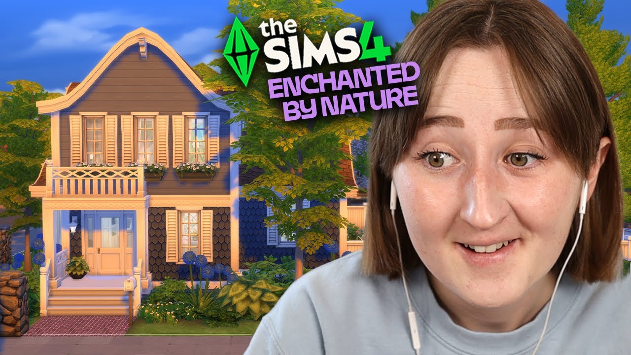 I tried building a *normal house* with The Sims 4: Enchanted By Nature ...