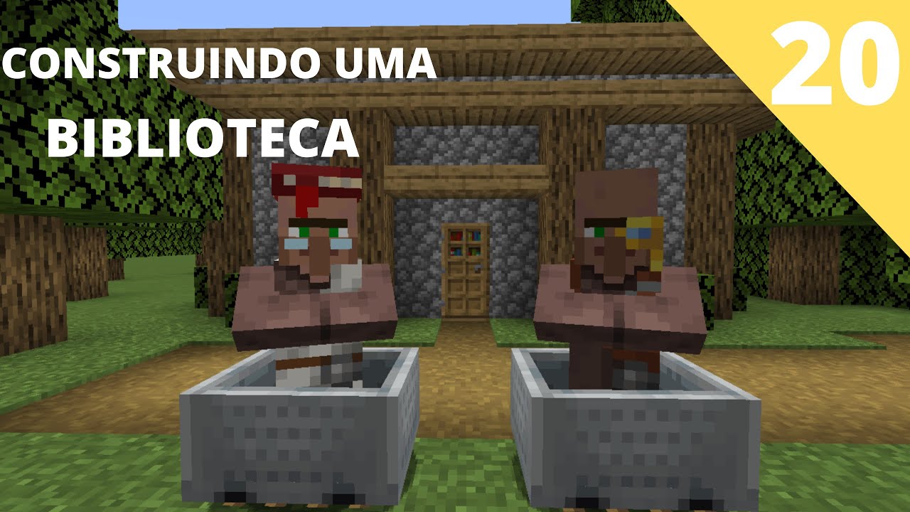 construindo uma biblioteca(minecraft survival)#20 - YouTube