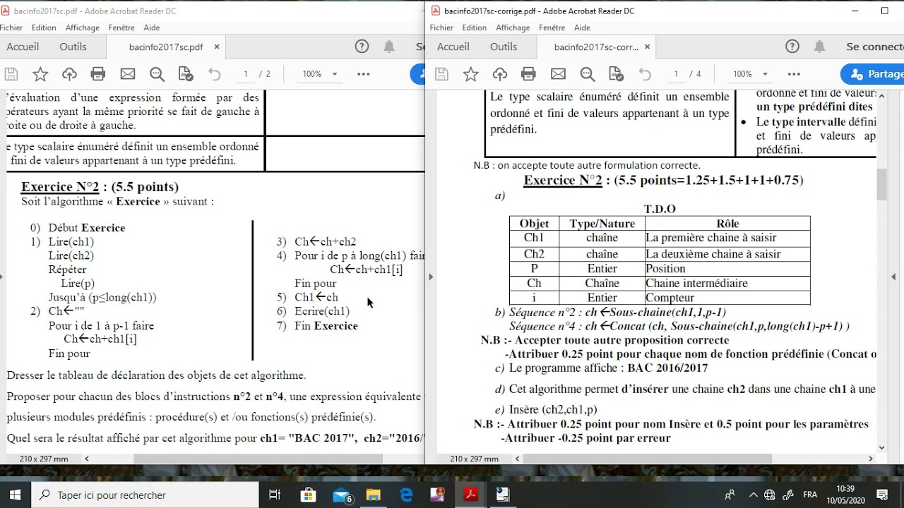 correction bac informatique 2017