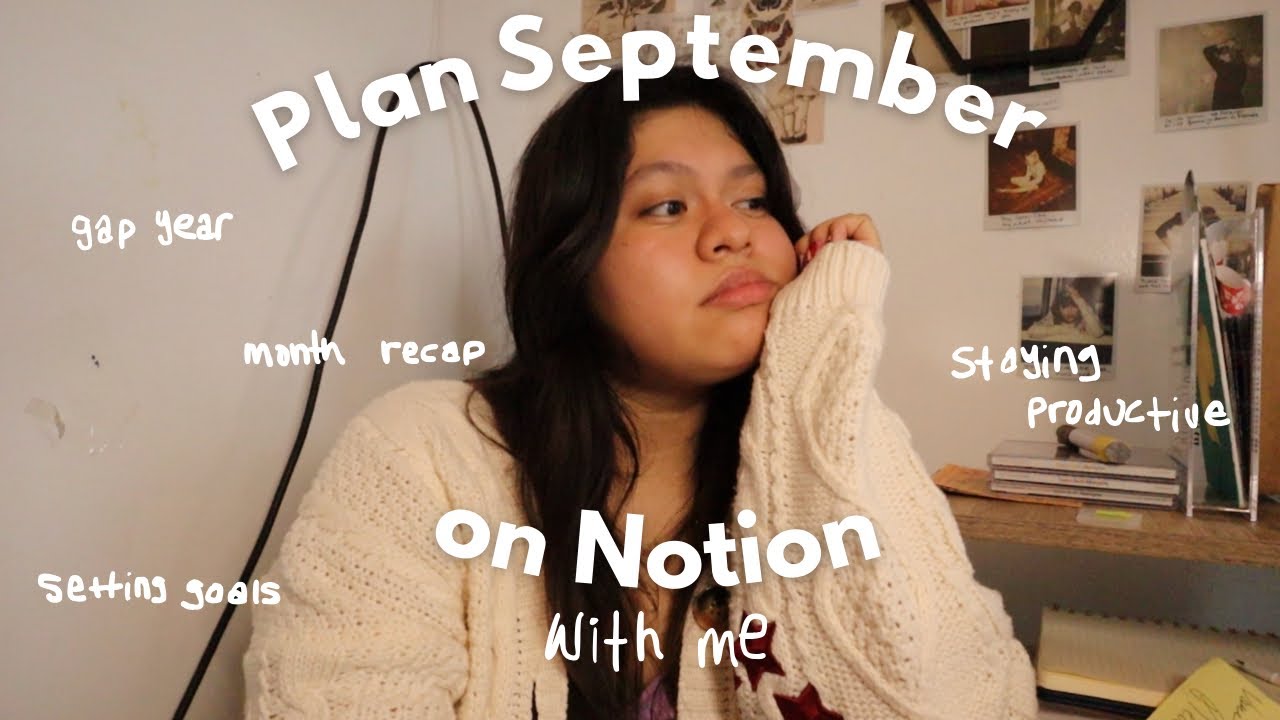 Plan September With Me / month recap, getting organized, setting goals ...