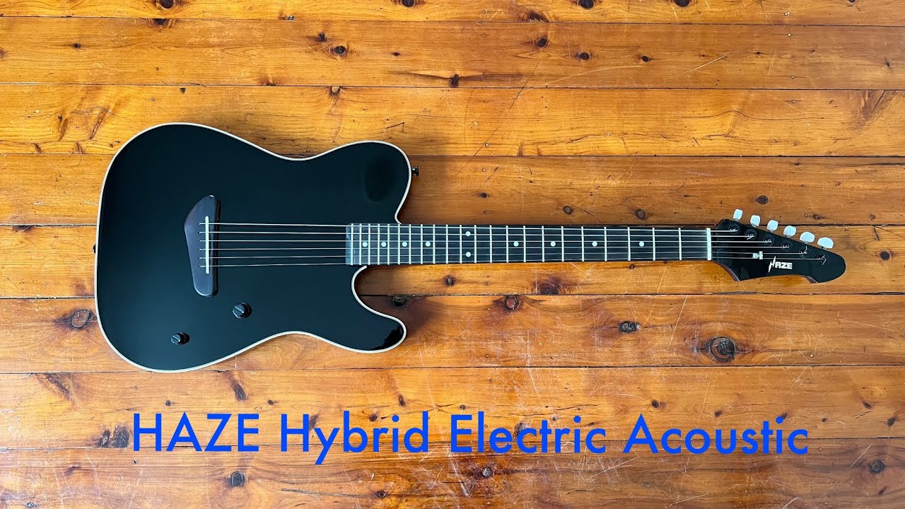 HAZE Hybrid a cheap budget Piezo equipped guitar VS EBMM Music Man JP ...