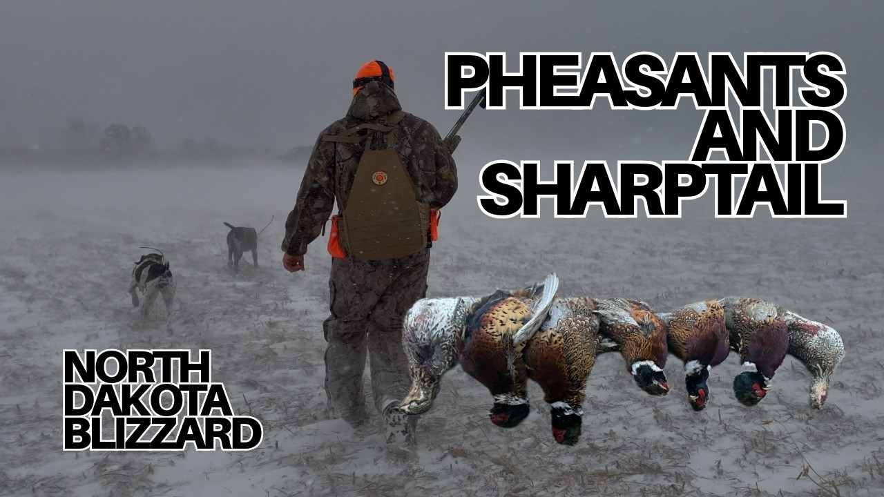 BLIZZARD BIRDS: North Dakota Pheasant & Sharptail Hunting Public Land ...