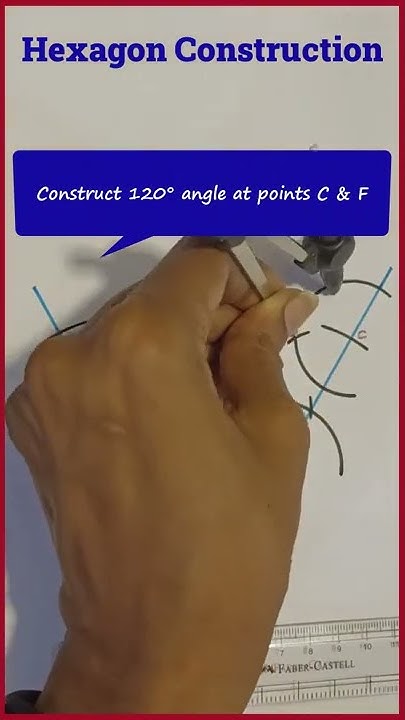 How to construct a regular Hexagon #shorts - YouTube