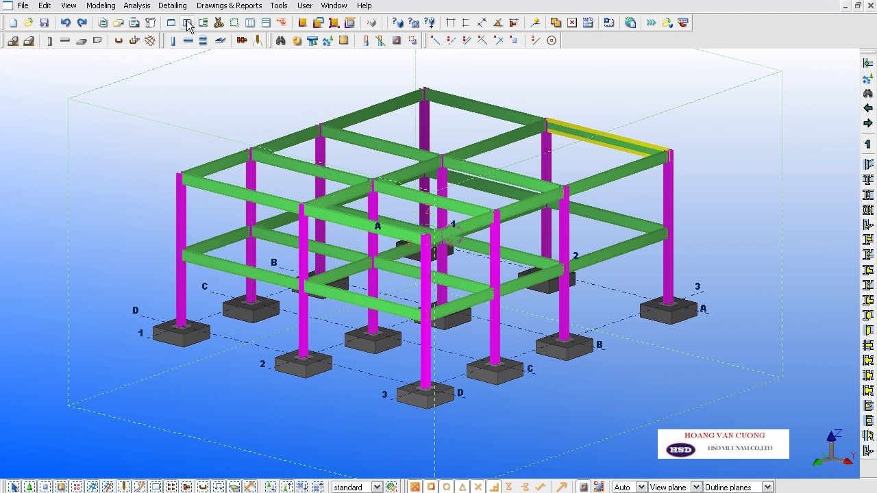 Tekla Video Training | 2 Template from Autocad (mtp son tung) - YouTube