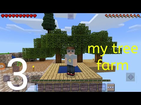 Craftsman skyblock I bluild my tree farm - YouTube