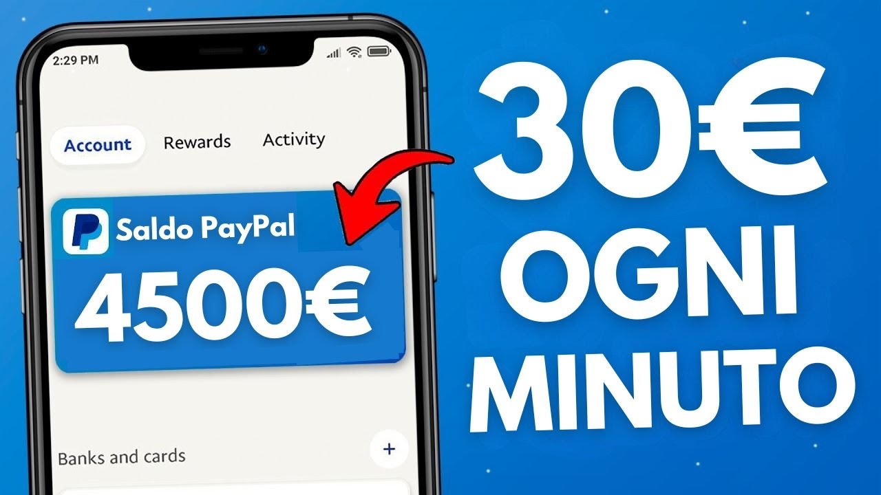 Come Guadagnare 30€ al Minuto Sul Tuo Account PayPal😱 - YouTube