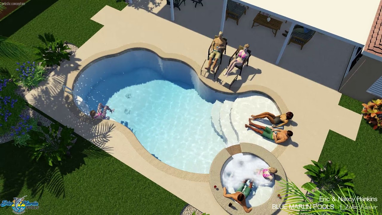 Hankins project by Blue Marlin Pools © - YouTube