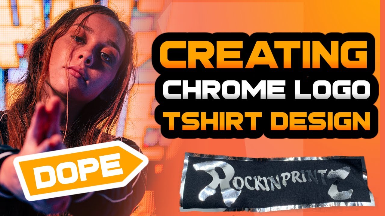 Creating Chrome Logo T Shirt Design June 6, 2021 - YouTube