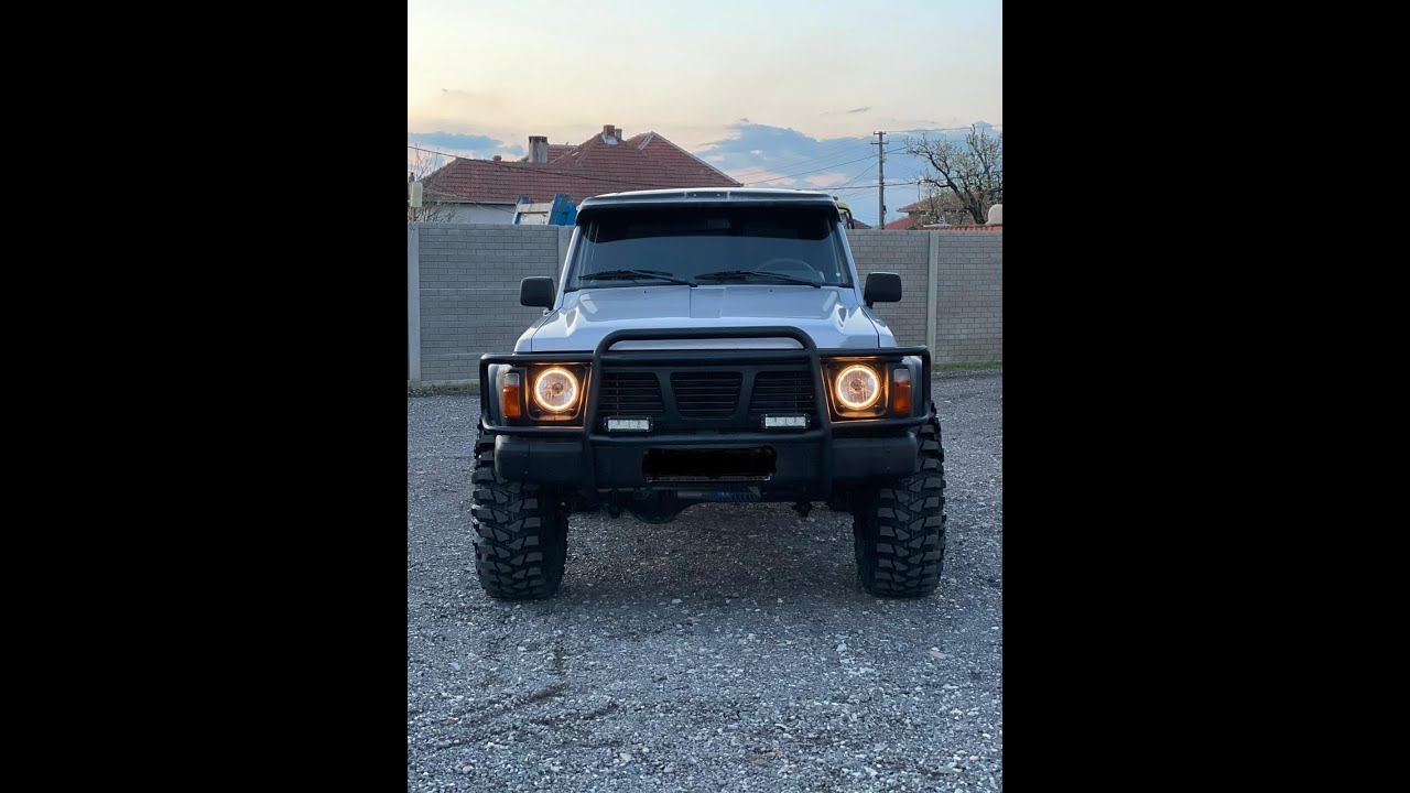 Ro 🇹🇩 NISSAN PATROL Y60 STOCK ENGINE ‼️2.8TD hill climb 🏔off road ...