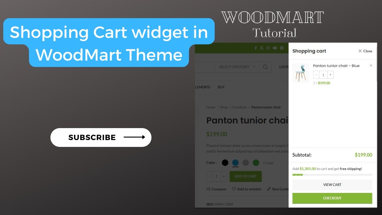 Shopping Cart Widget in WoodMart Theme | WoodMart Theme Tutorial | # ...
