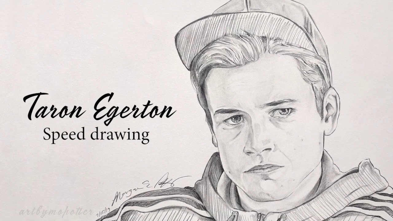 Eggsy Unwin Speed Draw | Taron Egerton in Kingsman - YouTube