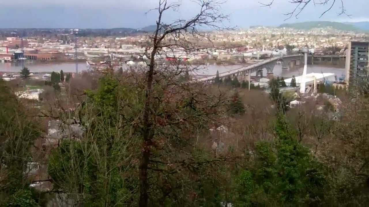 Panoramic View from SW Terwilliger Blvd (Portland, Oregon) - YouTube
