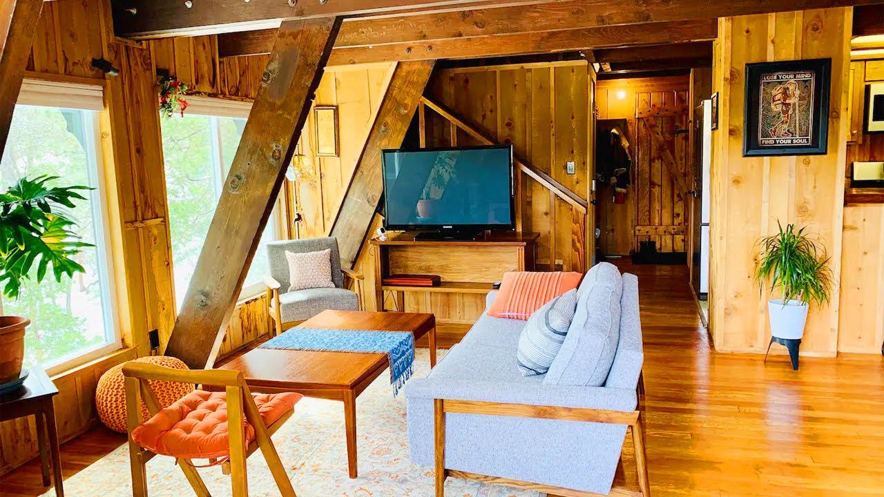 Peaceful A Frame Cottage with Incredible Views - YouTube
