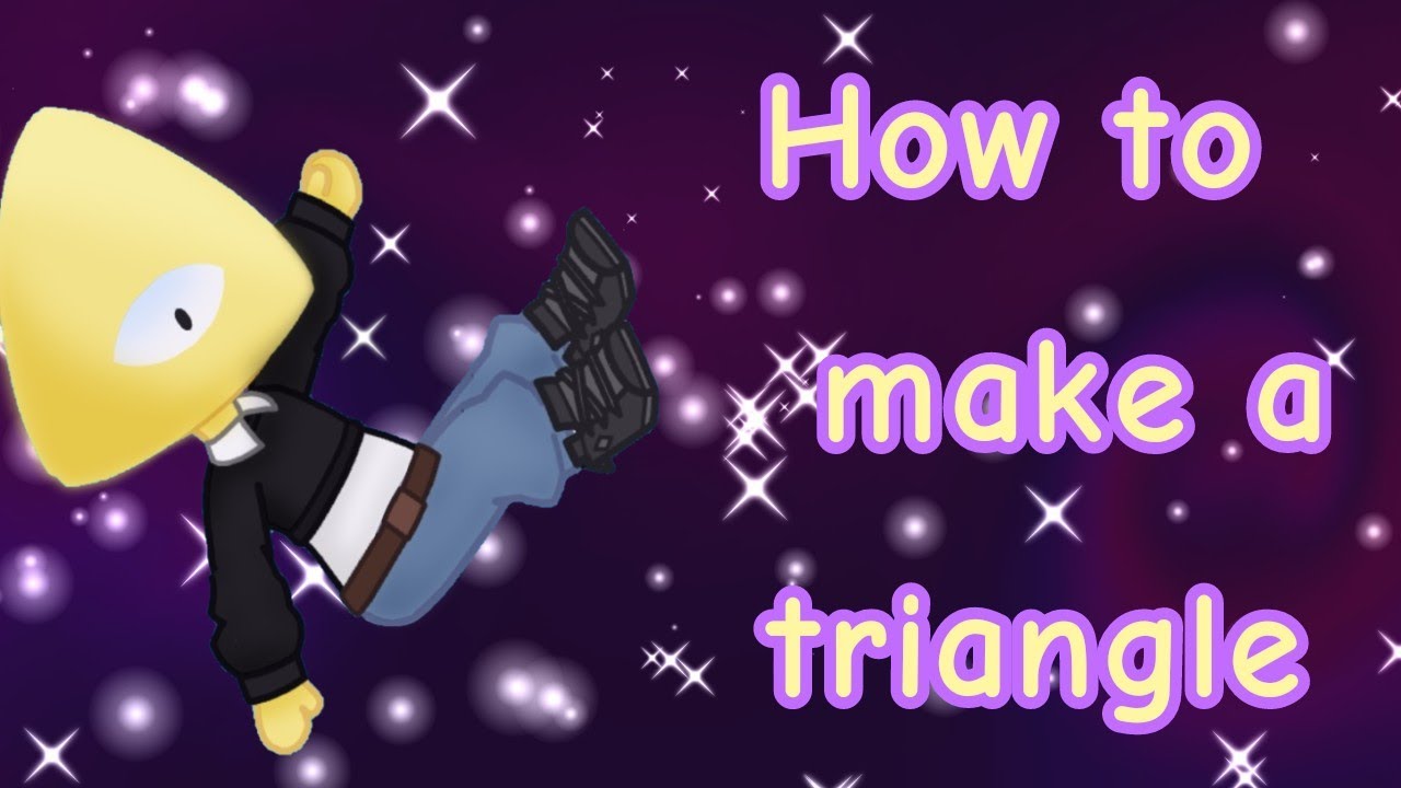 How to make a triangle in gacha club - YouTube