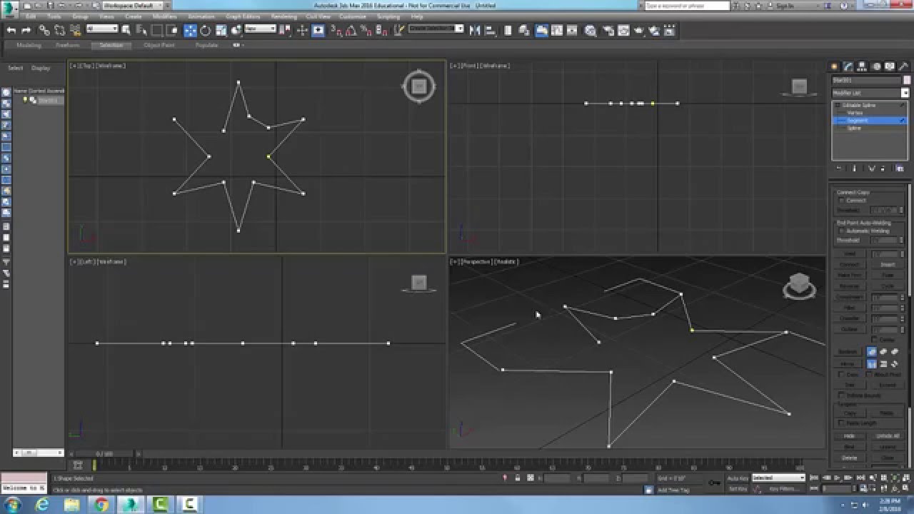 3ds Max 06-20 Editable Spline Geometry Rollout Hide and Unhide All ...