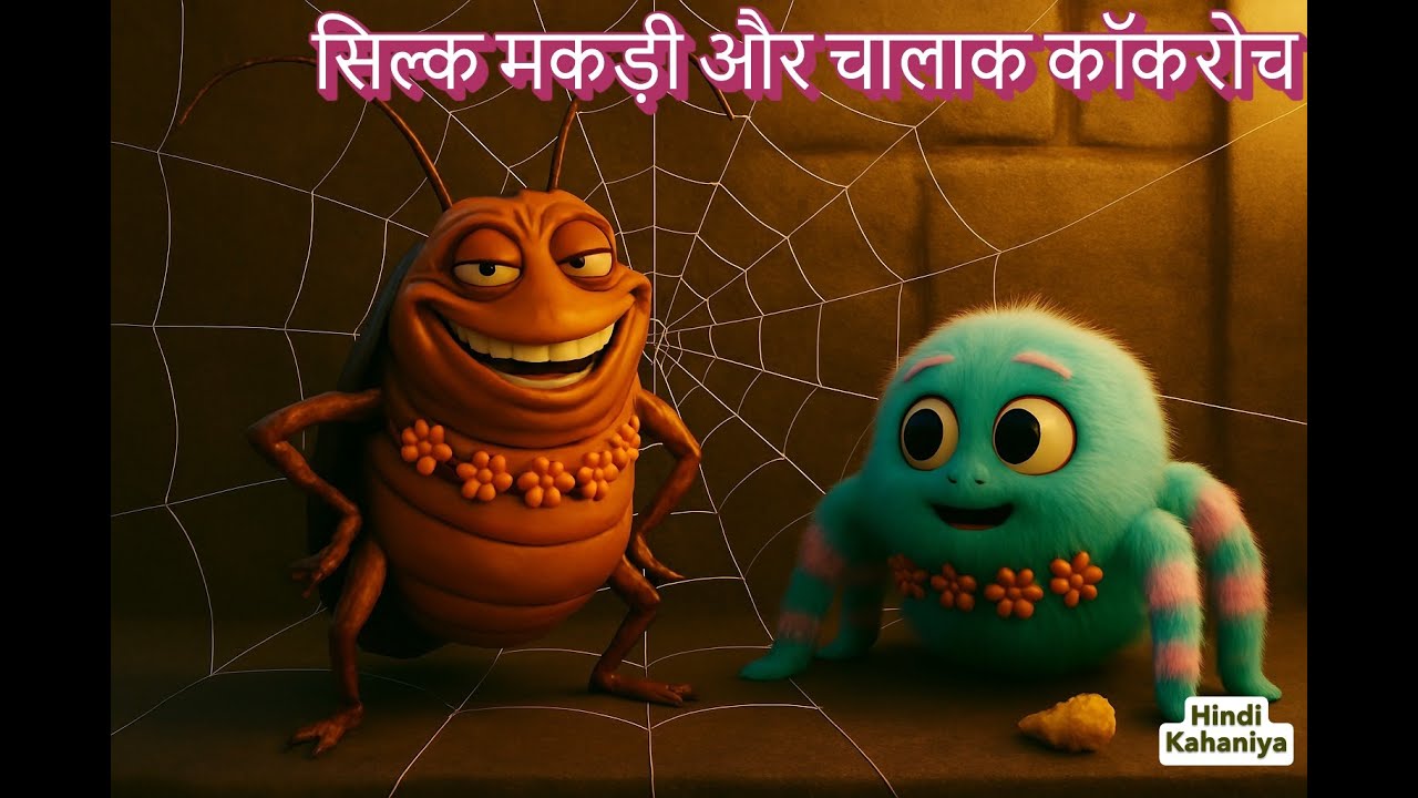सिल्क मकड़ी और चालाक कॉकरोच I हिंदी कहानियाँ I Kid's Hindi Moral ...