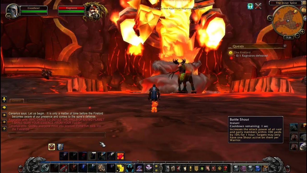 WoW quest: The Firelord - YouTube