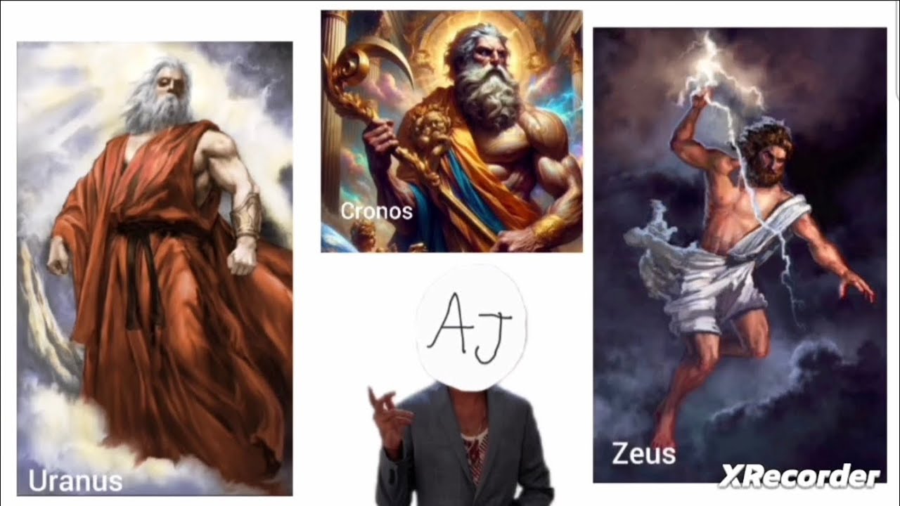 The 3 rulers of the 3 eras in Greek mythology. (The Greek creation myth ...