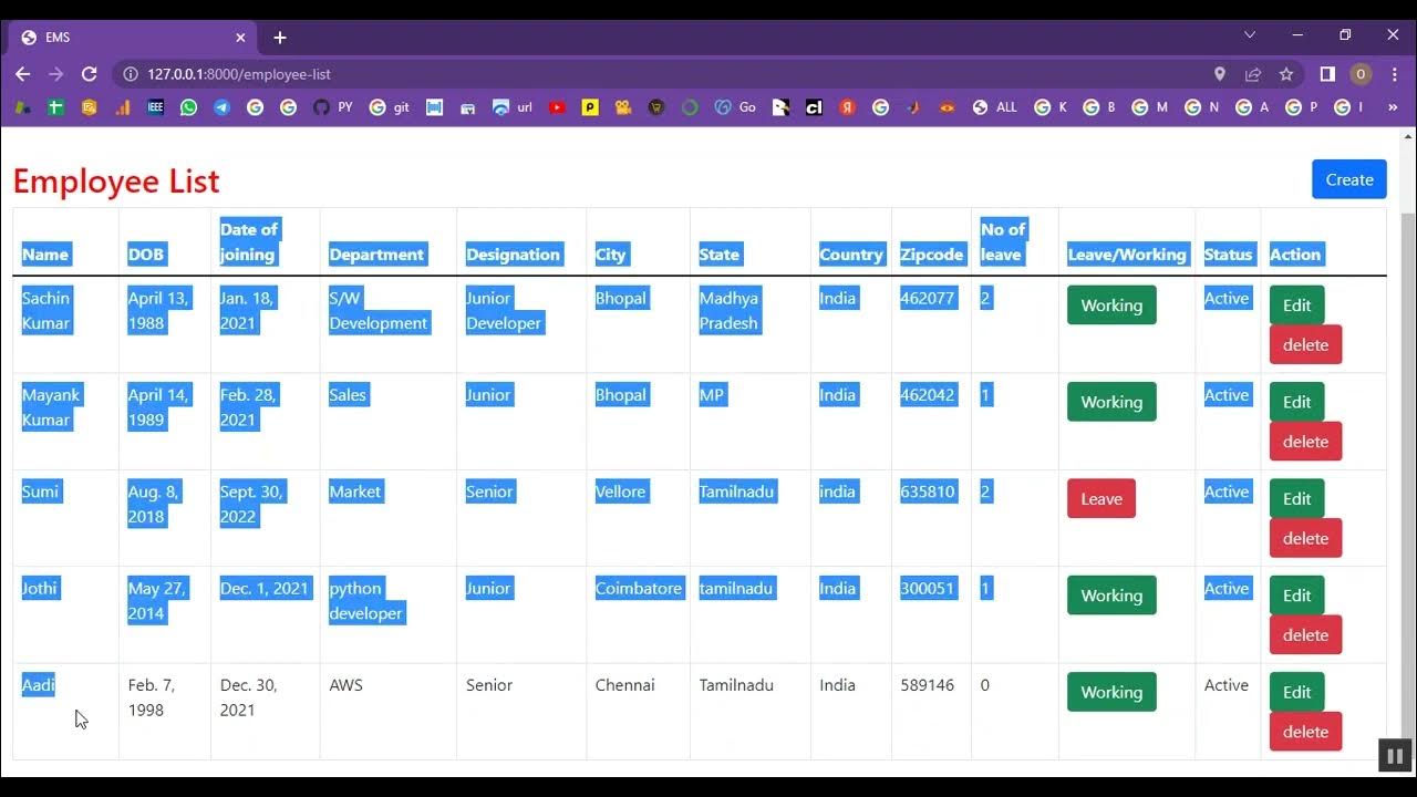 Company Employee Leave Management in Python Django - YouTube