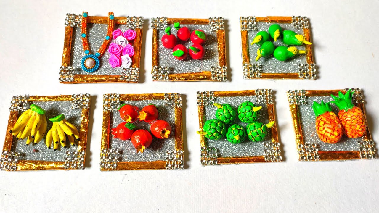 Mini Fruits Making | diy | Clay Fruits Making | School Competition ...