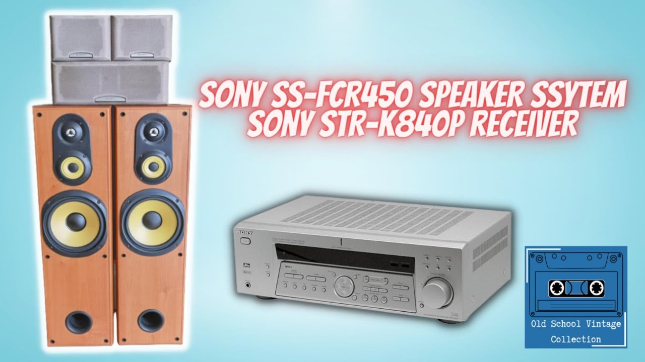 Sony SS-FCR450 Speaker System (SS-MF550H,SS-CN250,SS-SR250) Soud Test ...