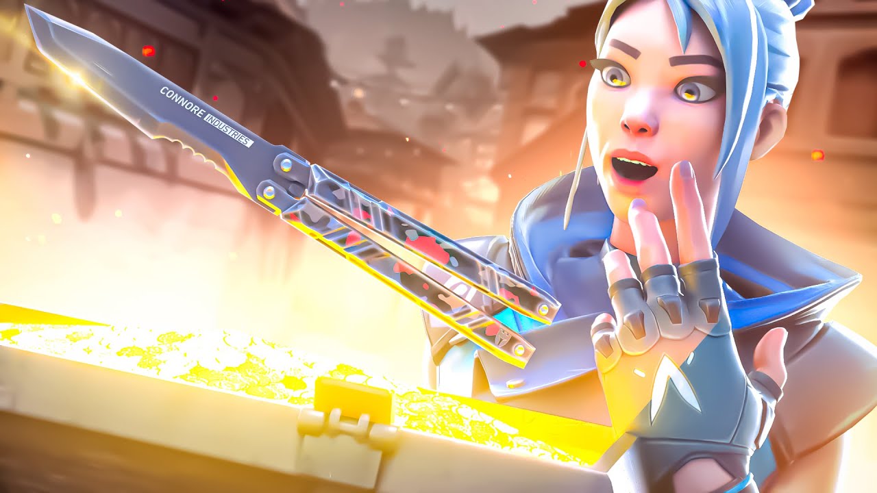 The *NEW* Valorant Butterfly Knife Is The BEST Pay To Win SKIN.. - YouTube