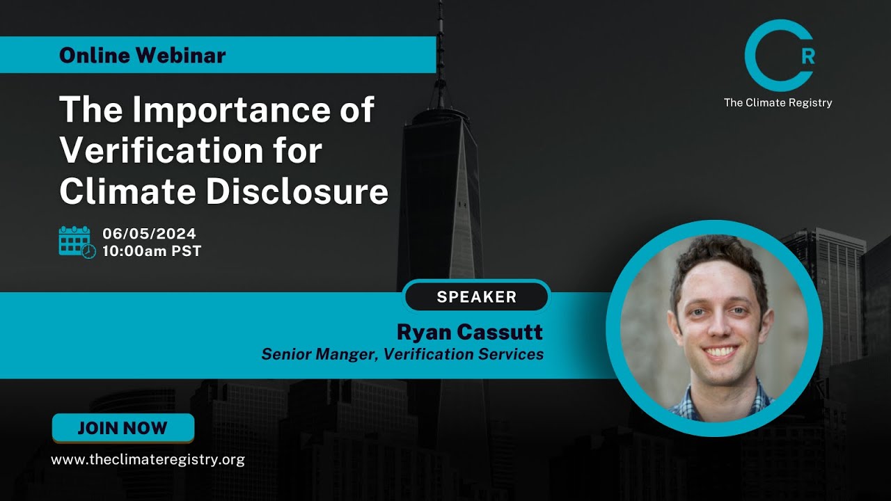 The Importance of Verification for Climate Disclosure - YouTube