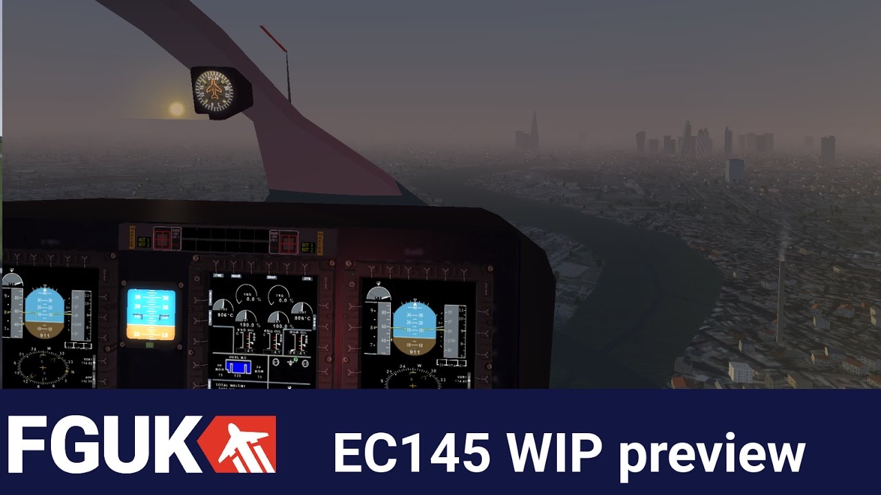 EC-145. WIP Preview. [FlightGear] - YouTube