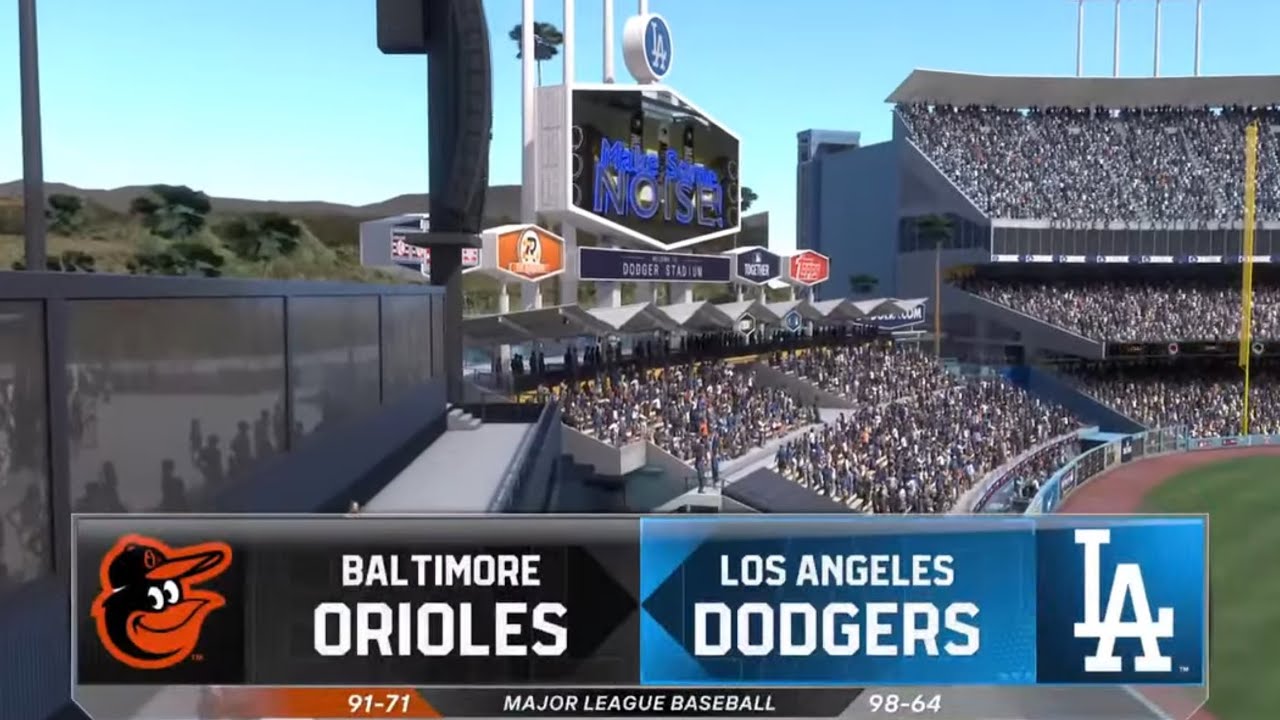 MLB THE SHOW 25: Exhibition Game of Dodgers and the Orioles (No Team ...