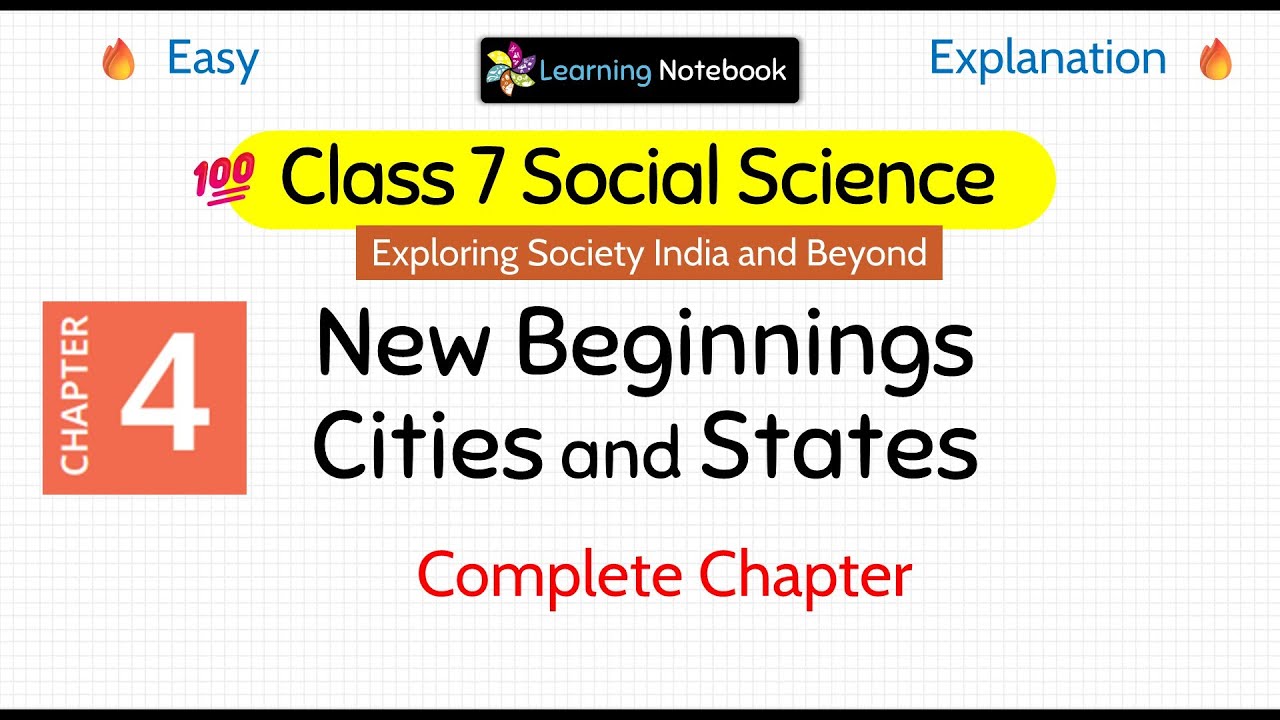 Class 7 New Beginnings Cities and States - Class 7 SST Exploring ...