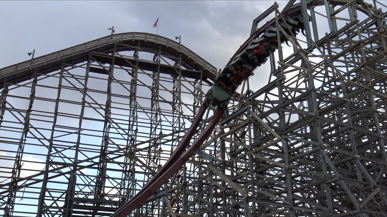 Twisted Timbers 60fps HD Offride Footage Kings Dominion - YouTube