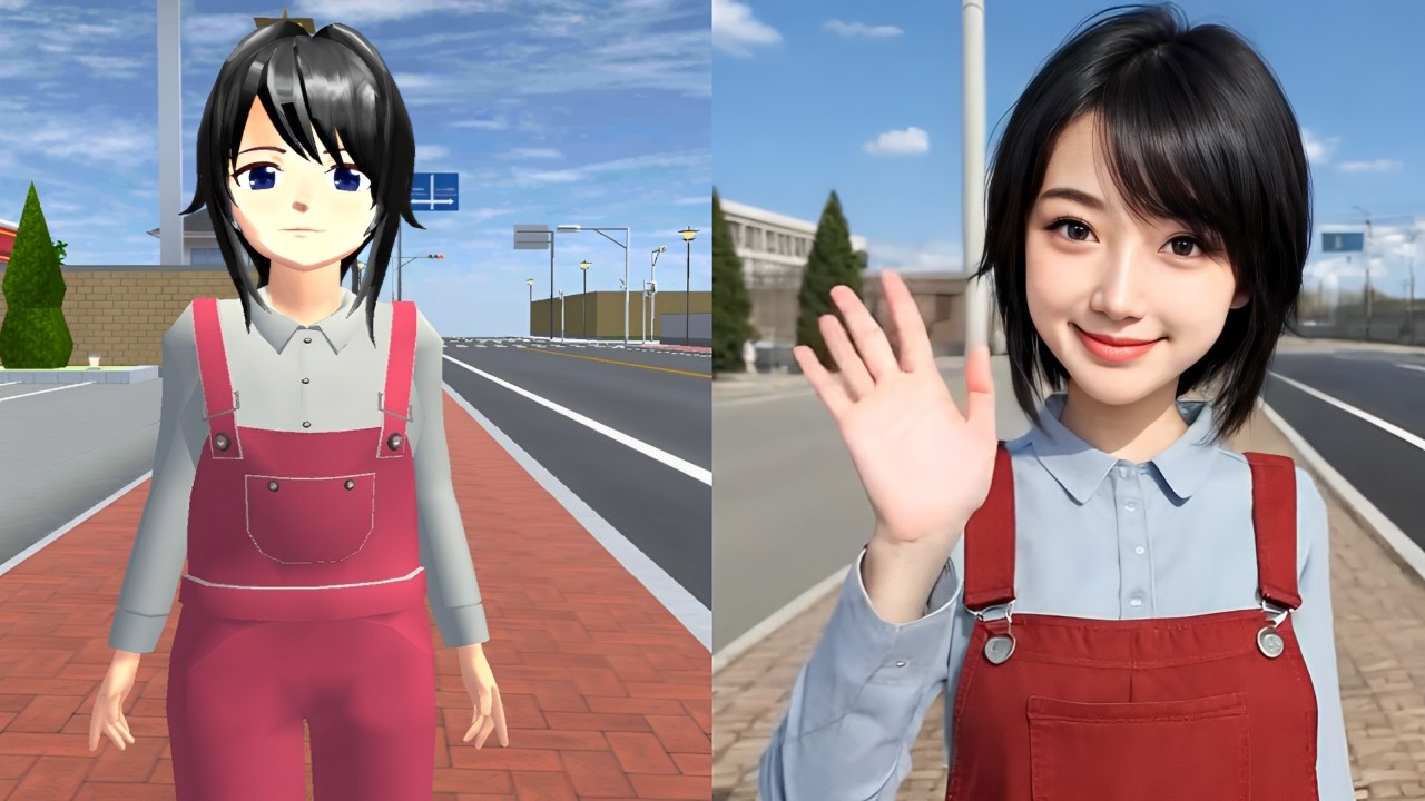 Mio & Yuta Sakura School Simulator Characters In Real Life - YouTube