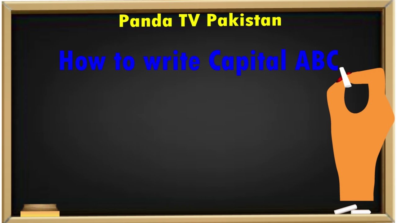 How to write capital ABC/Alphabet for Kids/how to write/trace uppercase ...