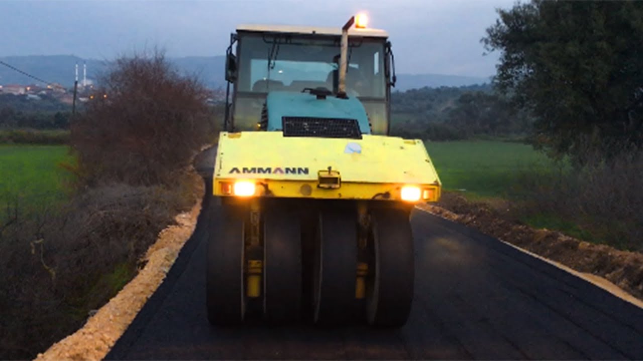 Road Work - Heavy Equipment - Asphalt Correction Step by Step 2018 ...