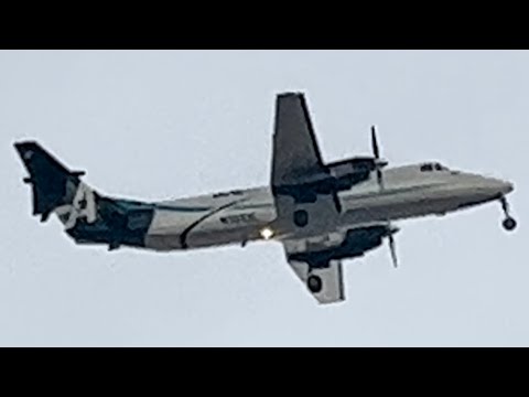 Alpine Air Express Beech 1900C Takeoff From Idaho Falls [N101UE] - YouTube