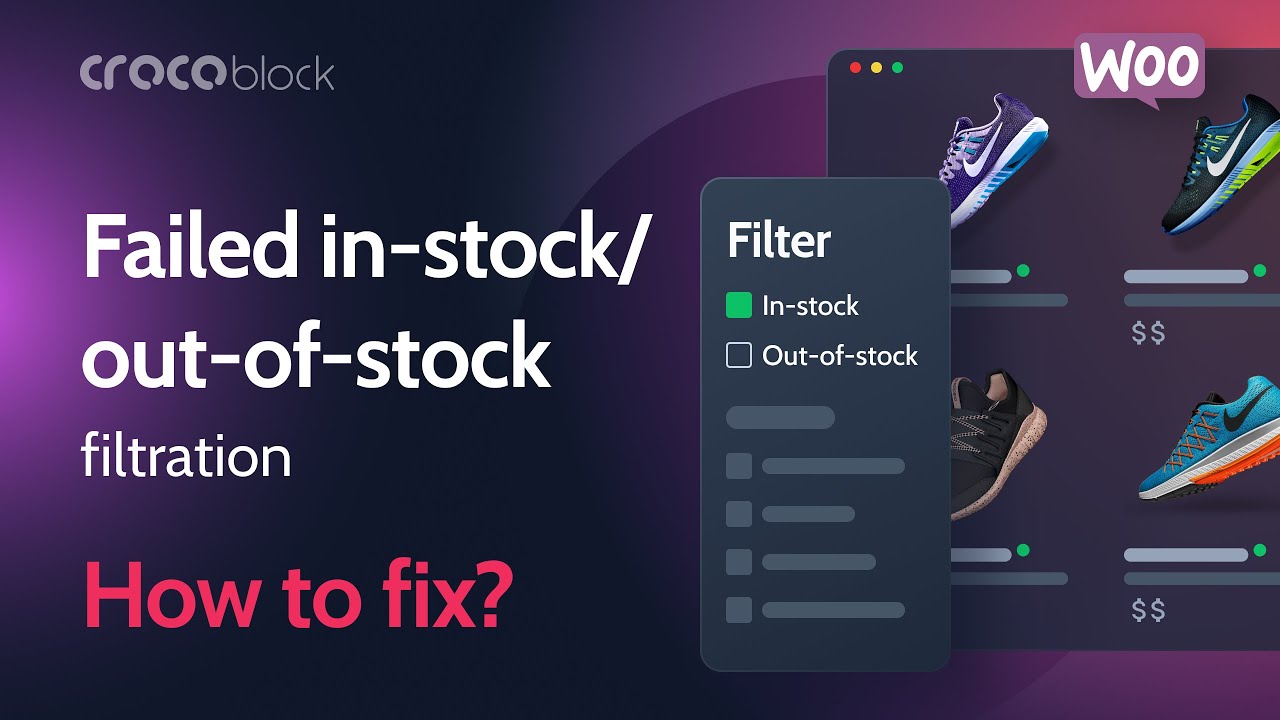 Cannot Filter the Products by the In-Stock / Out-of-Stock Status ...