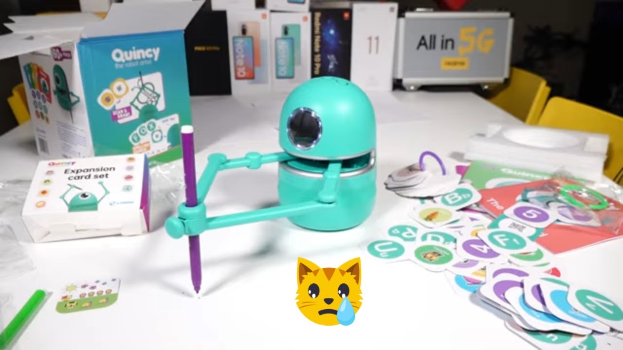 Ζωγραφίζει καλύτερα και από εμένα 😭 Quincy Drawing Robot Review - YouTube