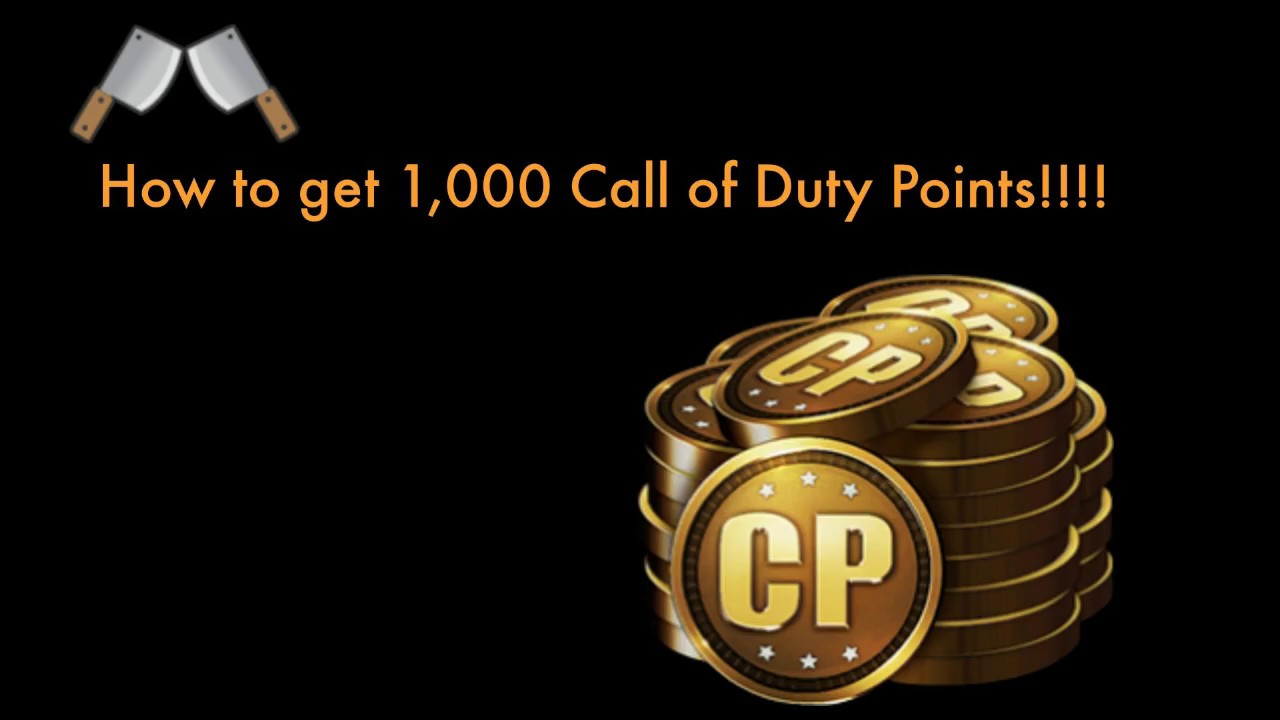 How to get 1000 COD Points!!! - YouTube