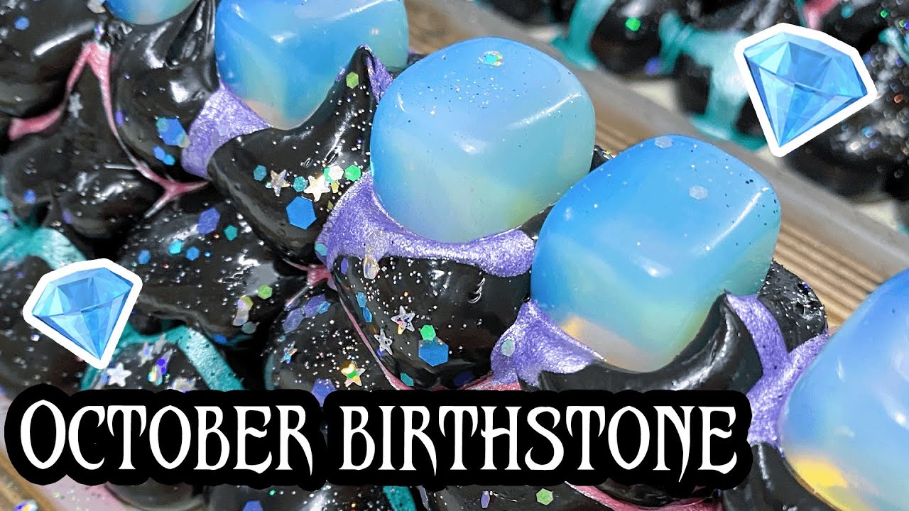 Opal October Birthstone Soap | Royalty Soaps - YouTube