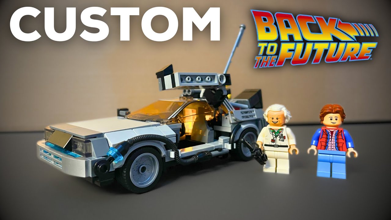 Minifig-Scale Lego Back to the Future DeLorean Time Machine ...