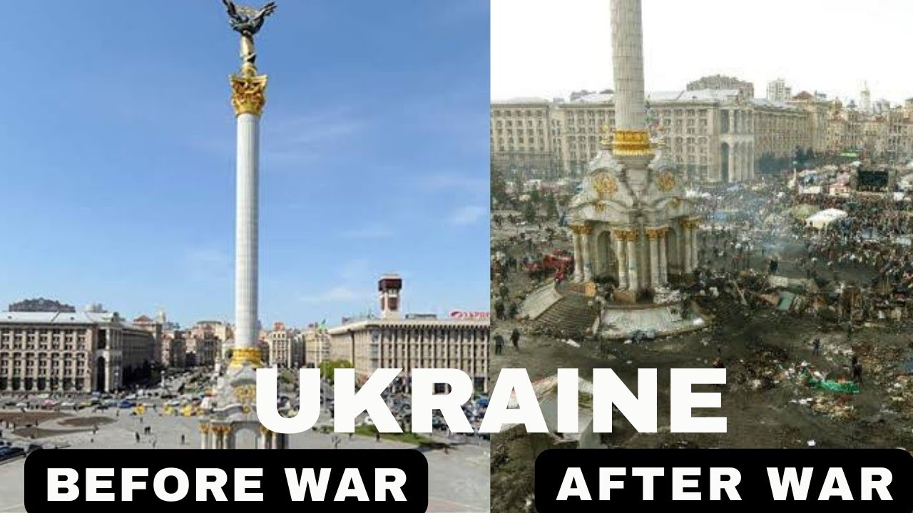 Ukraine before the war and after the war // Ukraine Russia war video ...