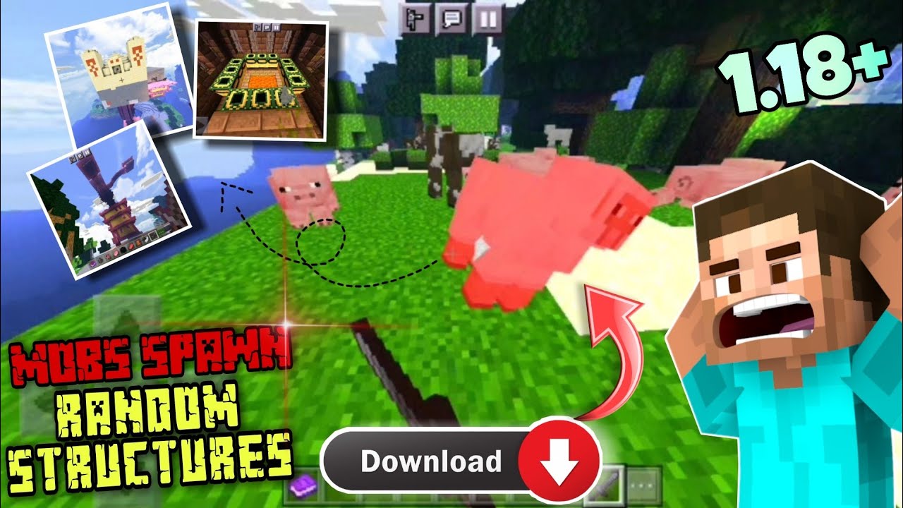 Download Minecraft But killing mobs spawn random structures mod in ...
