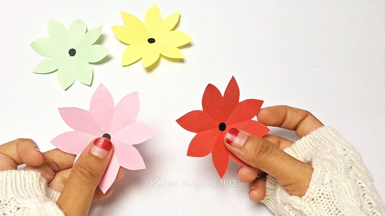 Tutorial Origami Bunga: Hiasan Simpel dari Kertas Lipat - YouTube