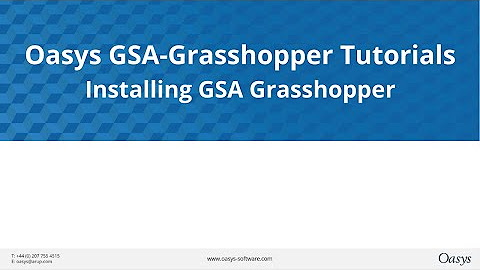 Oasys GSA-Grasshopper Tutorials - YouTube