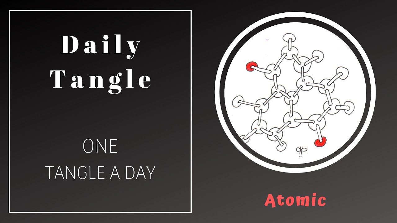 Daily Tangle - Atomic |How to draw...| - YouTube