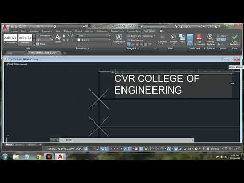 Steps to create CVR Template in AutoCAD Software - YouTube